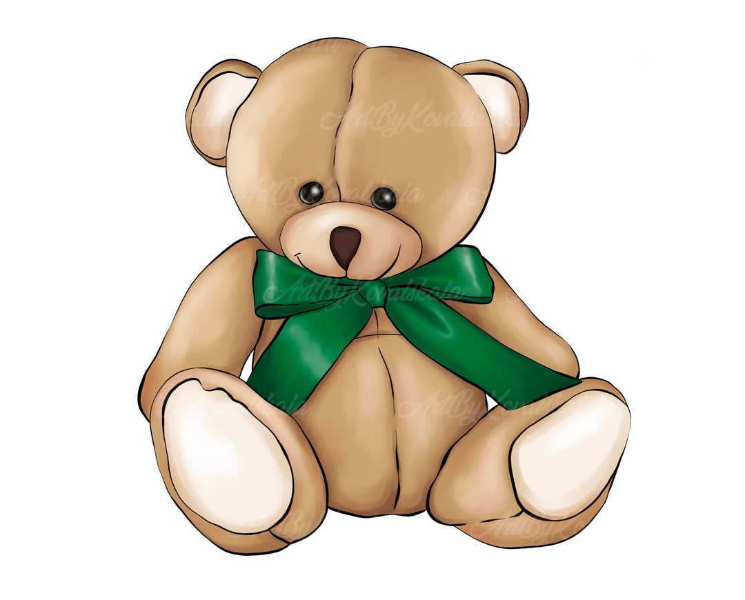 Teddy Bear Clipart, Bear PNG, Baby Bear, PNG, Baby Shower, Digital ...