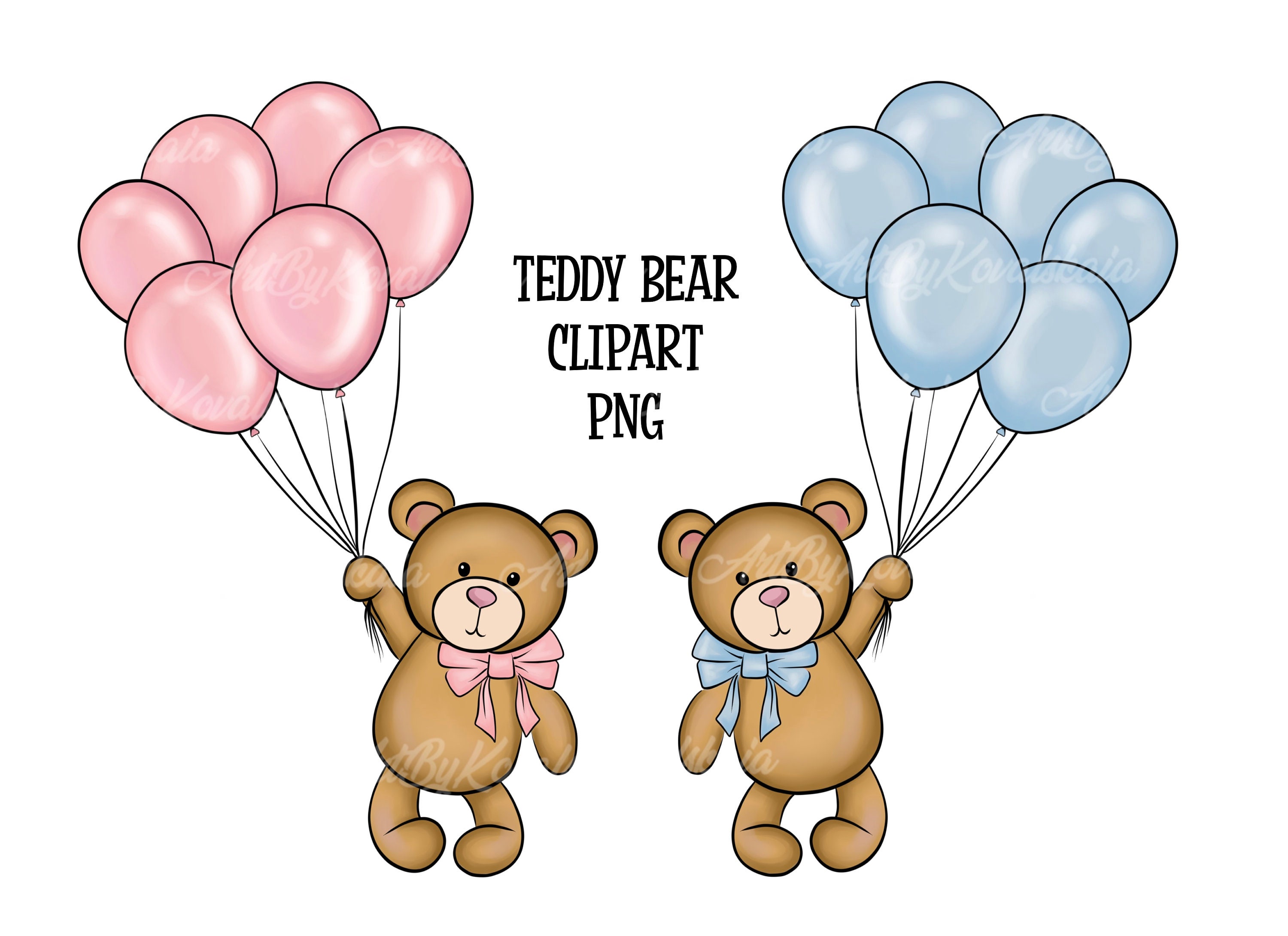 Teddy Bear Clipart Bear PNG Baby Shower PNG Digital - Etsy Finland