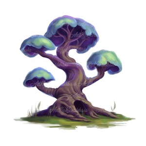 Tree Clipart, Magic Tree PNG, Digital Download - Etsy