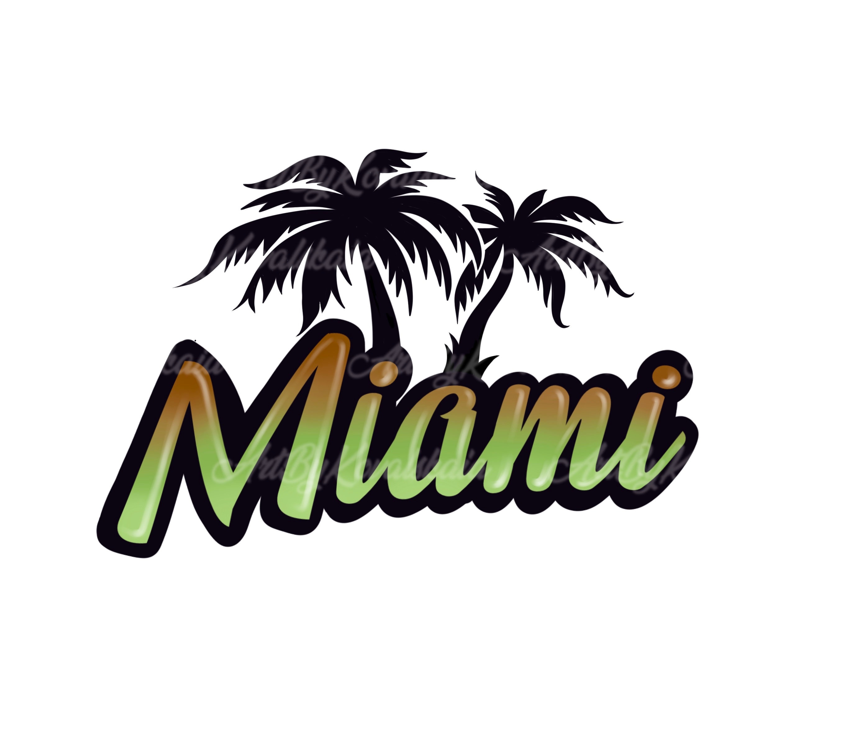 Miami PNG, Miami Clipart, Sunset, Palm Trees, Digital Download - Etsy ...