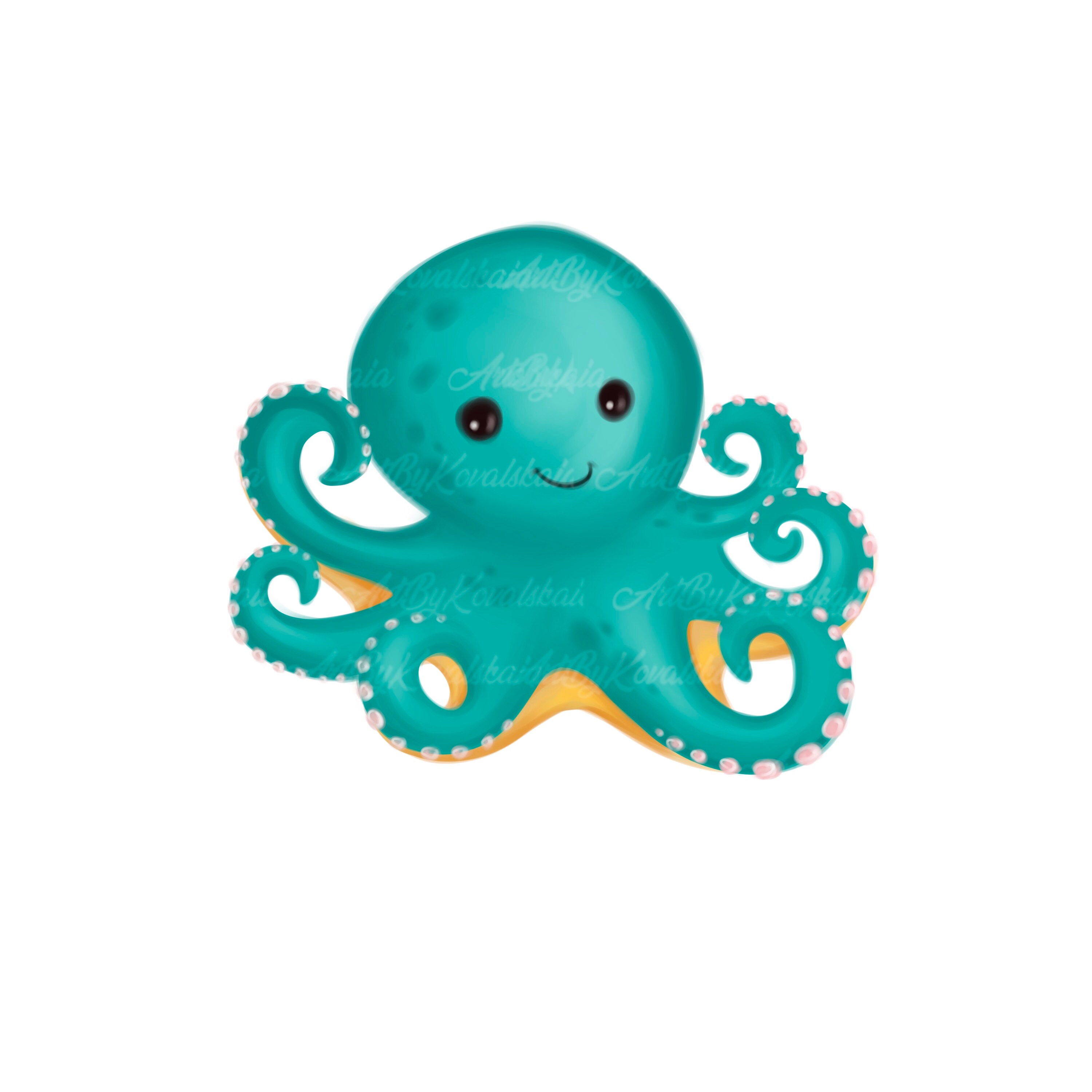 Octopus PNG, Octopus Clipart, Sea World Clipart, Digital Download ...