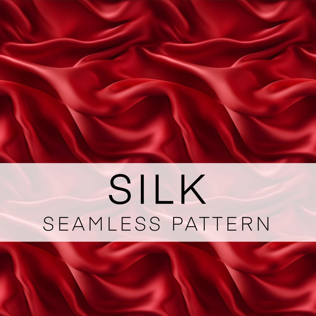 Silk Seamless Pattern, Digital Paper, Red Silk Digital Pattern, DIGITAL ...