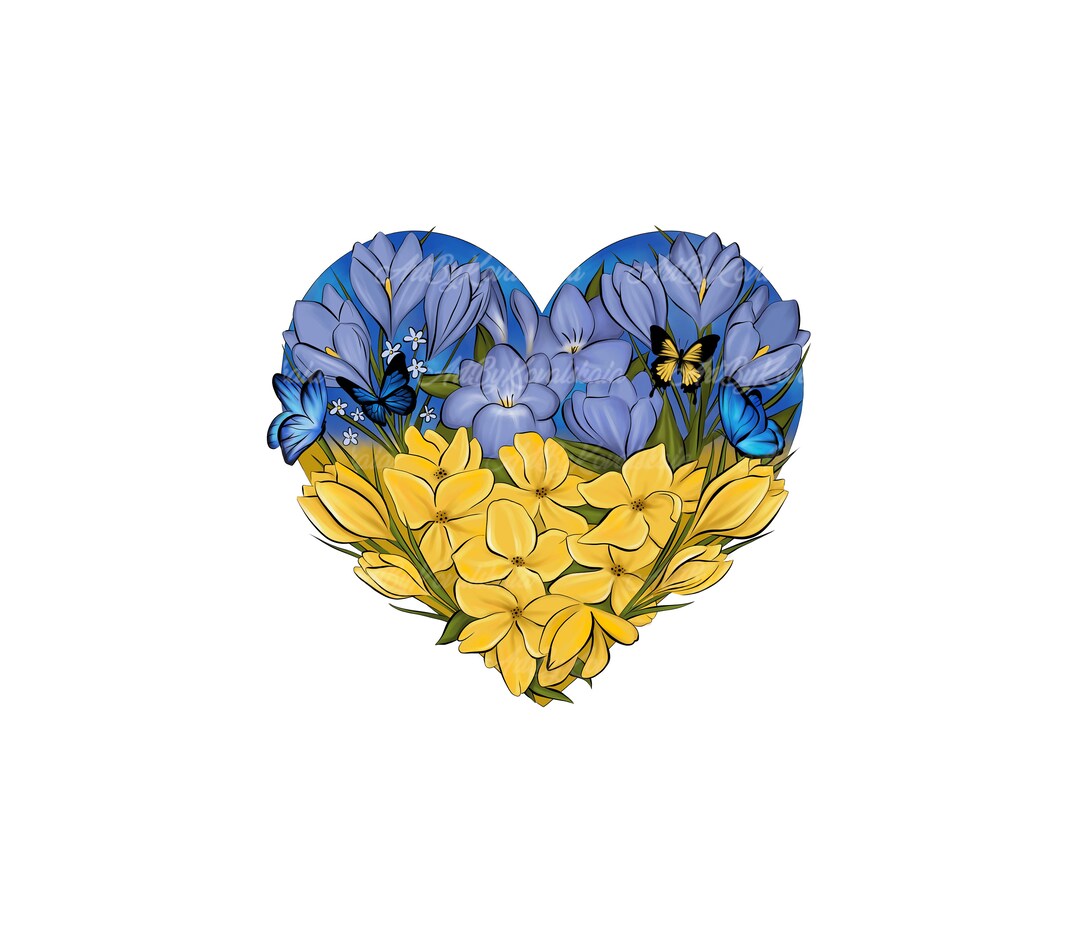 Heart for Ukraine, PNG, 100% of Profits Will Be Donated to Ukraine ...