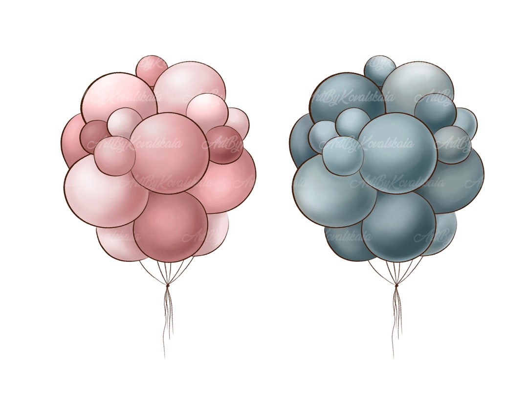 Balloons PNG, Birthday Balloons PNG, Digital Download - Etsy