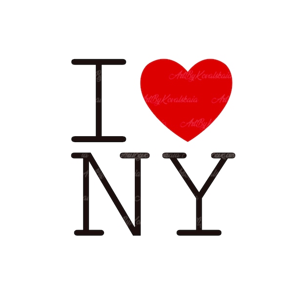 I Love New York Svg - Etsy