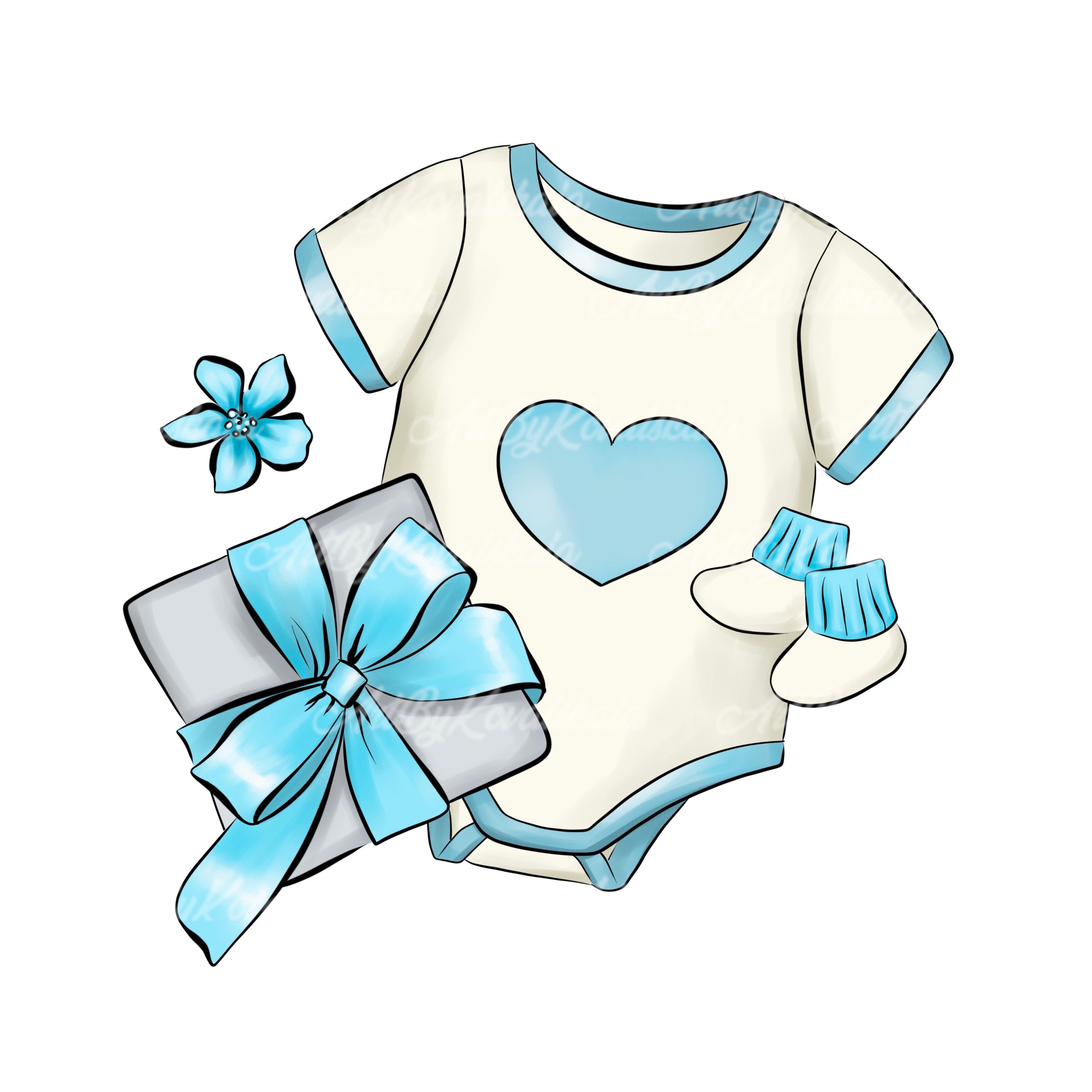 Baby Shower Clipart PNG, Baby Shower Boy, Digital Download - Etsy