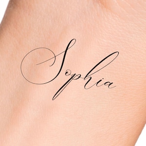 Name Tattoo, Sophia, Custom Tattoo Design PNG, Tattoo Design for Women ...