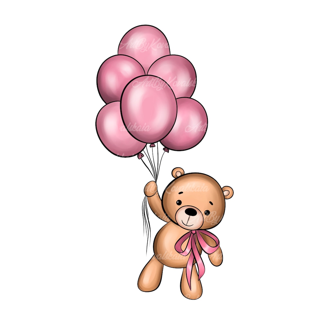 Teddy Bear Clipart, PNG, Baby Shower Clipart, Digital Download - Etsy