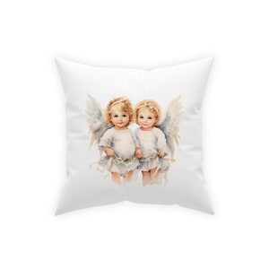 Watercolor Angel Clipart, Child Angel PNG, Twins Baby Shower, Digital Download - Etsy