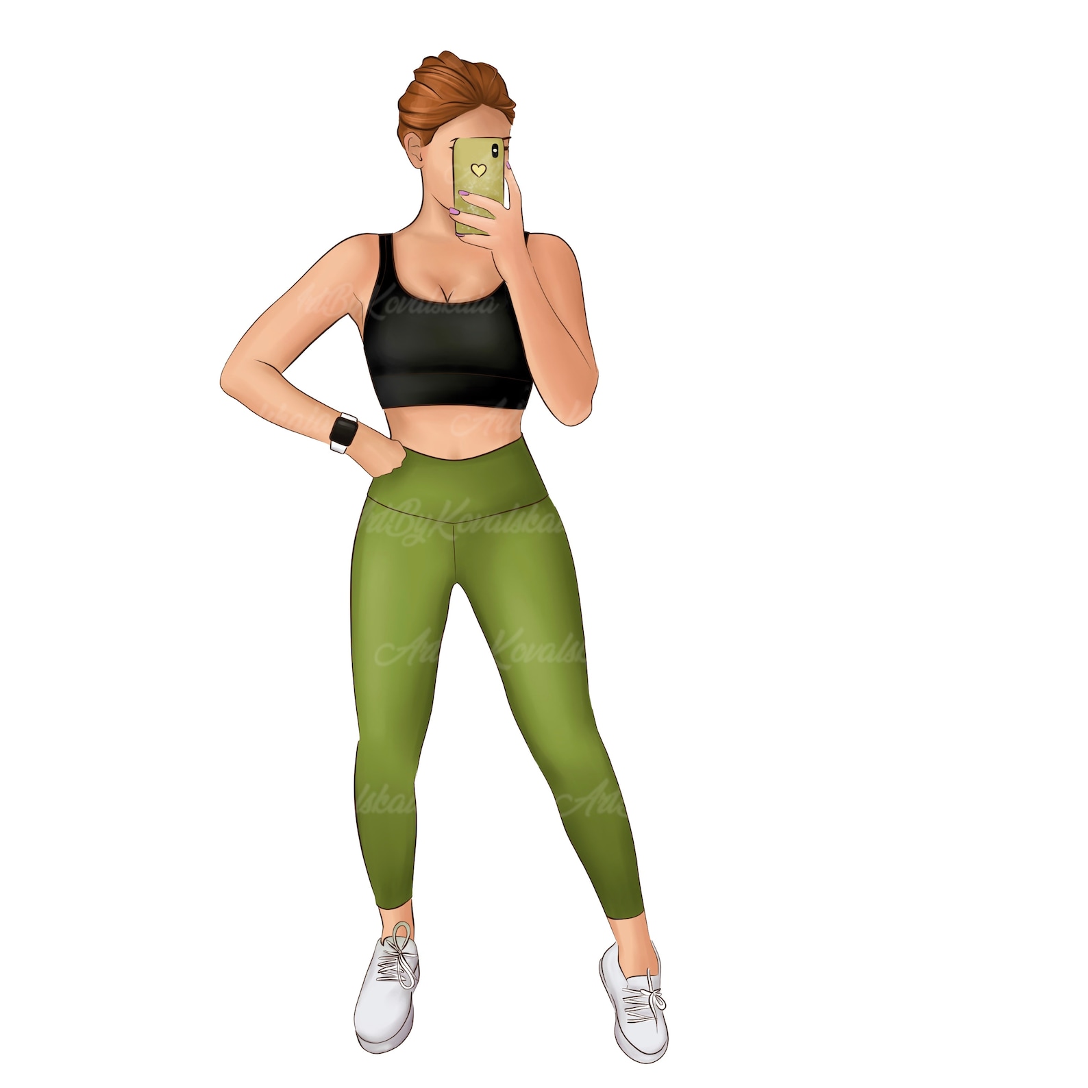 Gym Girls Clipart, Fashion Clipart, Sports Clipart, Fitness Girls ...