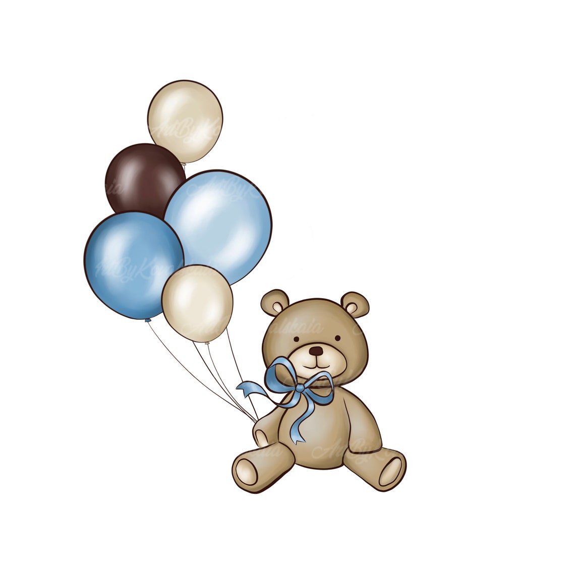 Teddy Bear Clipart Baby Shower Clipart Digital Download - Etsy