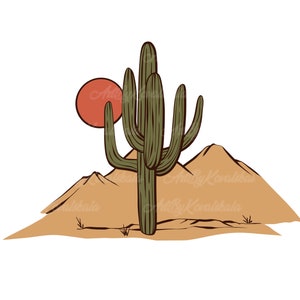 Cactus PNG, Desert Clipart, Arizona, Cacti, Digital Download - Etsy