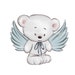 Bear Angel Wings, Teddy Bear Clipart, PNG, Digital Download - Etsy