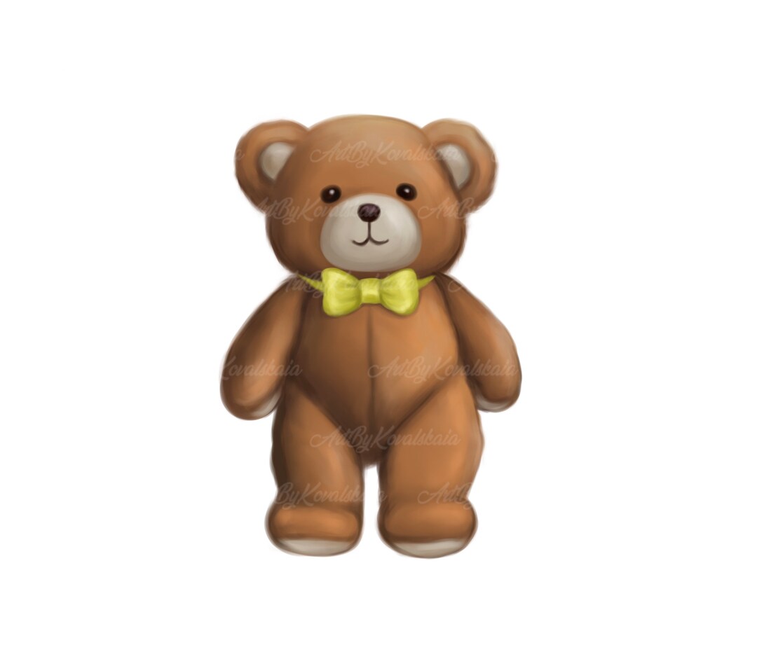 Teddy Bear Clipart, Cute Bear PNG, Baby Shower, Digital Download - Etsy