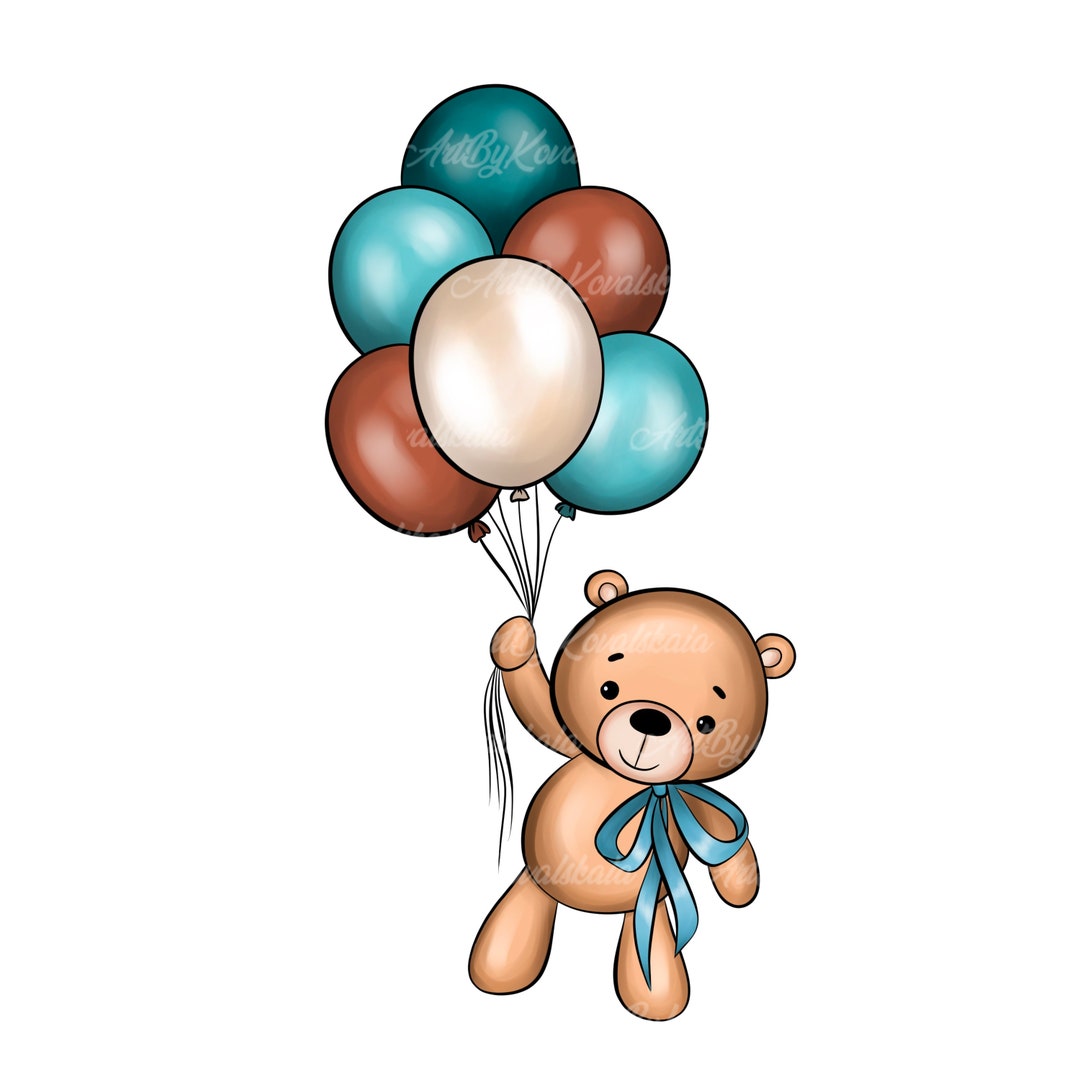 Teddy Bear Clipart, PNG, Baby Shower Clipart, Digital Download - Etsy