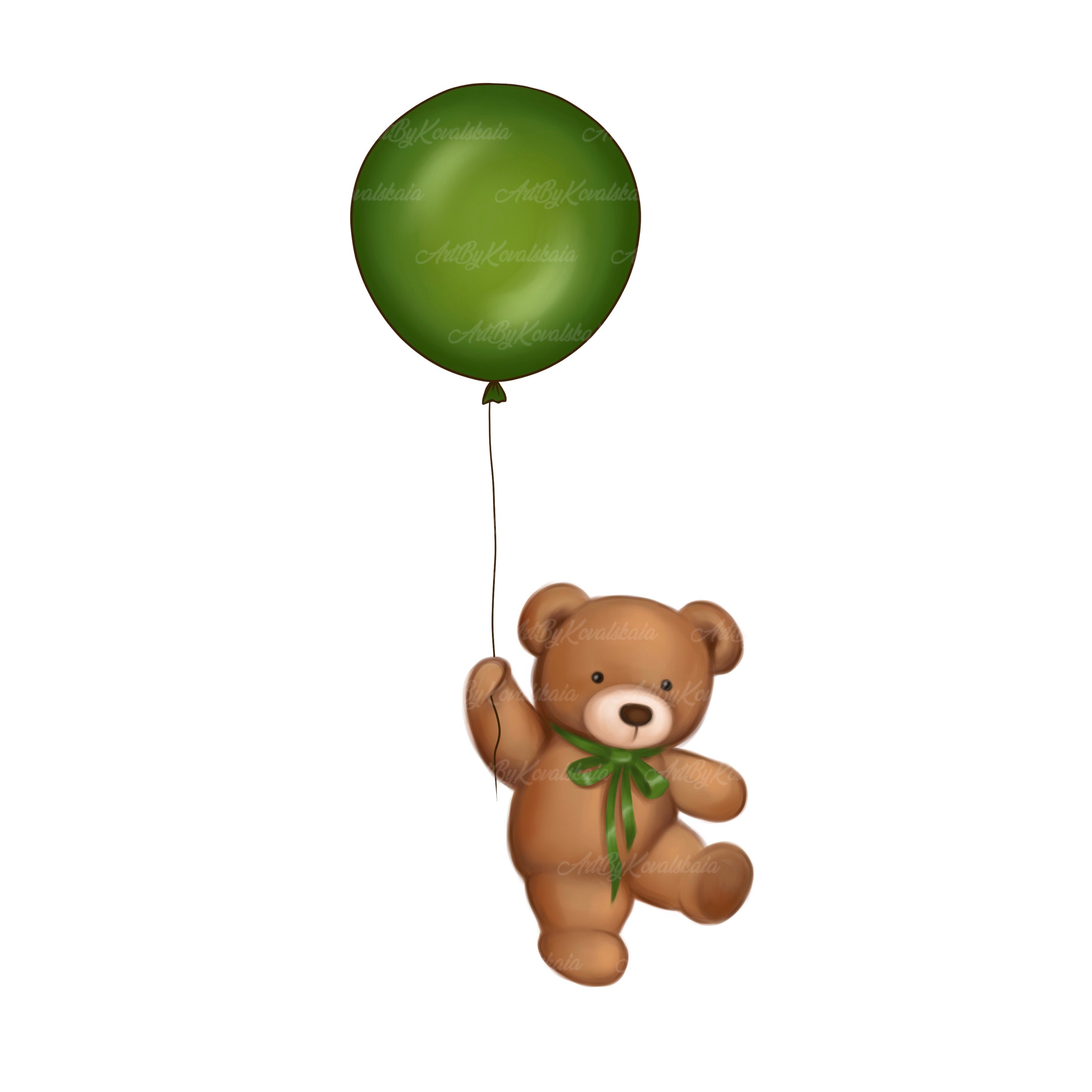 Teddy Bear PNG Teddy Bear Clipart Oso con globo Baby - Etsy México