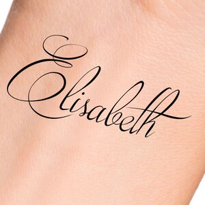 Elisabeth Name Tattoo Design: Custom PNG (digital Download) - Etsy