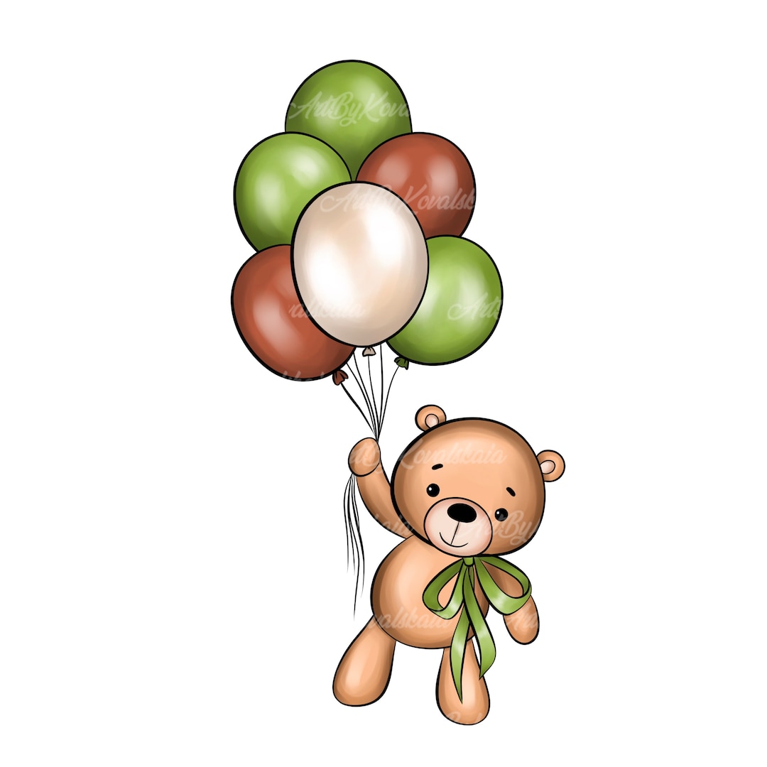 Teddy Bear Clipart, PNG, Baby Shower Clipart, Digital Download - Etsy