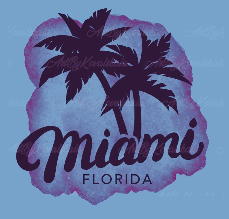 Miami PNG Miami Florida PNG Miami Clipart Digital Download | Etsy