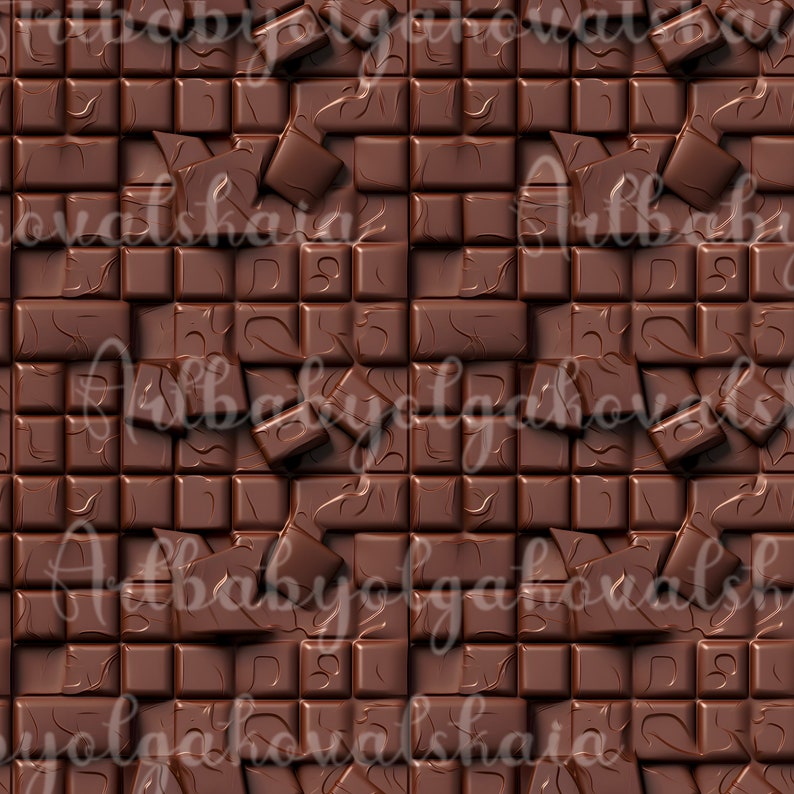 Chocolate Seamless Patterns, Digital Paper DIGITAL DOWNLOAD - Etsy