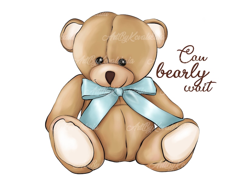 Teddy Bear Clipart Can Bearly Wait PNG Baby Shower Digital - Etsy Teddy Bear Clipart Can Bearly Wait PNG Baby Shower Digital - Etsy