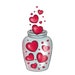 Jar of Hearts, Hearts PNG, Valentines Day Clipart, Digital Download - Etsy