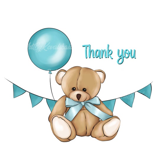 Baby Boy Thank You Clip Art