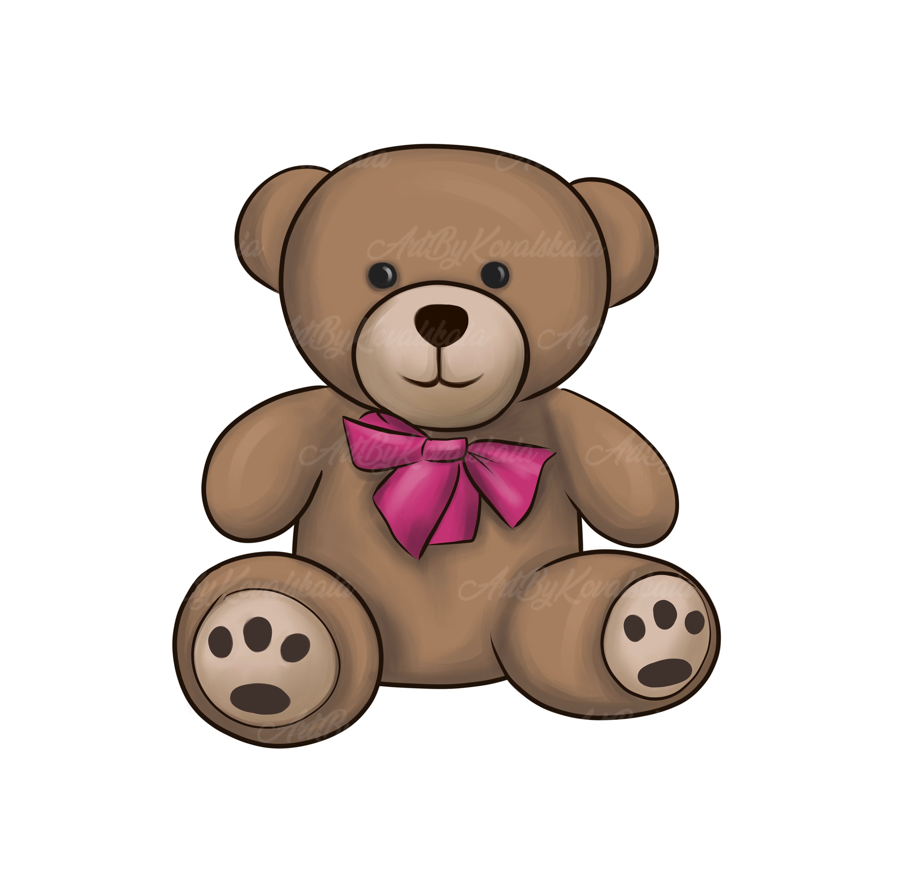 Teddy Bear Clipart Cute Bear PNG Baby Shower Digital - Etsy Ireland