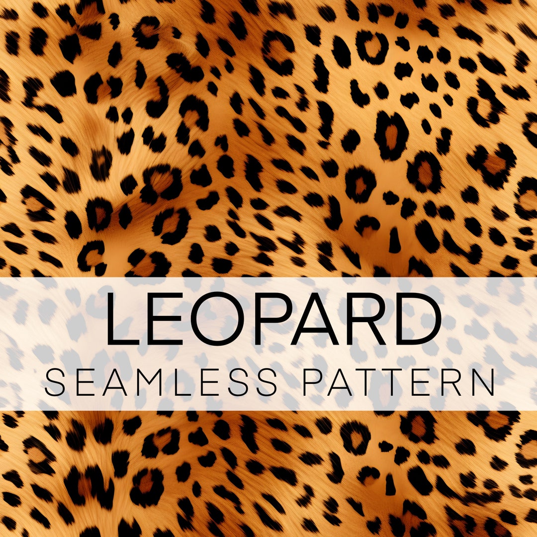 Leopard Seamless Pattern, Digital Paper, Leopard Digital Pattern ...