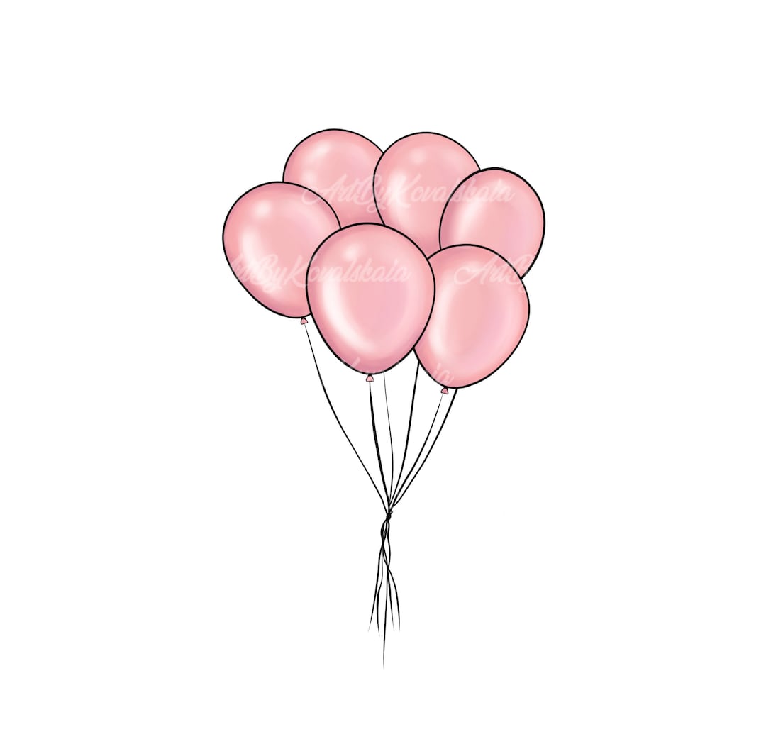 Balloons PNG, Birthday Balloons PNG, Digital Download - Etsy