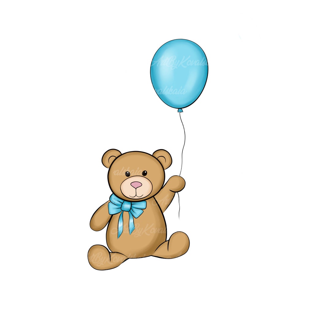 Teddy Bear Clipart, PNG, Baby Shower Clipart, PNG, Digital Download - Etsy