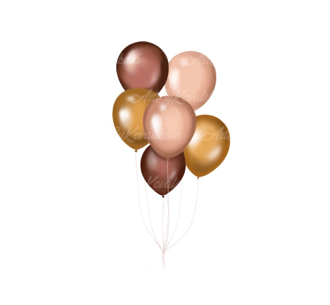 Balloons PNG, Birthday Balloons PNG, Digital Download - Etsy