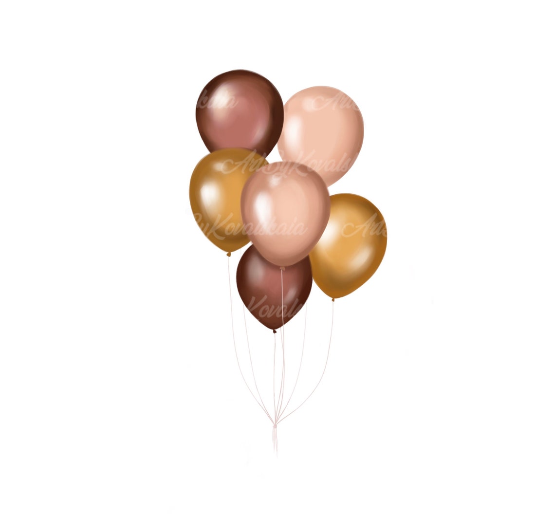 Balloons PNG Birthday Balloons PNG Digital Download - Etsy