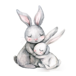 Bunny Clipart, Cute Bunny PNG, Rabbit, Baby, Digital Download - Etsy