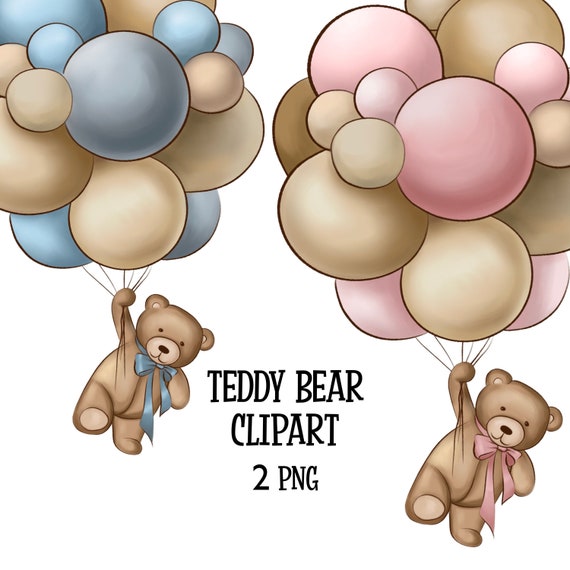 Teddy Bear Clipart Teddy Bear PNG Digital Download | Etsy