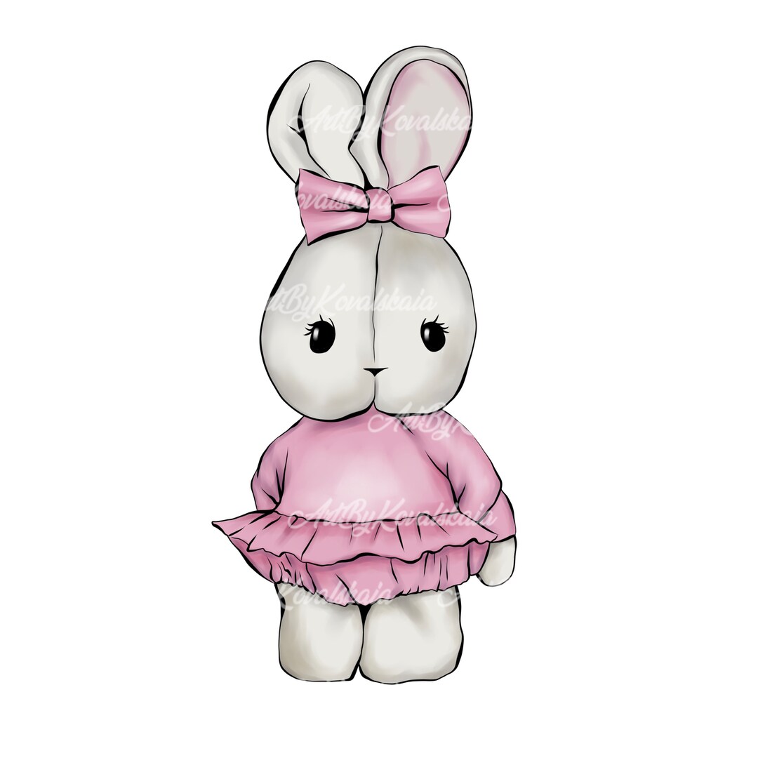 Bunny Clipart, Cute Bunny, Clipart, PNG, Rabbit, Digital Download - Etsy