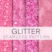 4 Glitter Digital Paper, Pink Seamless Glitter Pattern Bundle, Instant ...