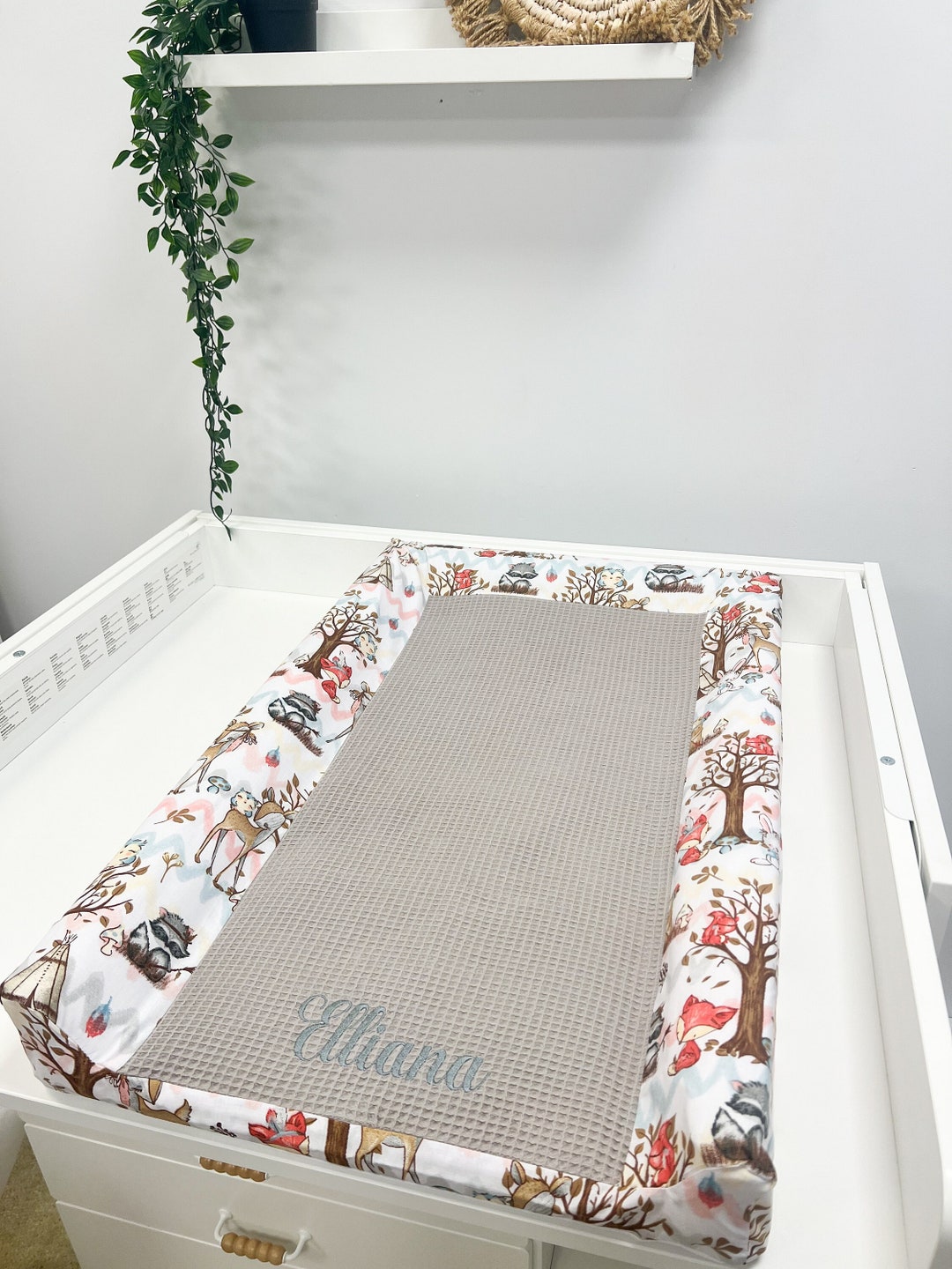 Changing Mat Cover, Double Gauze Breathable Cover, Diaper Changing Mat ...