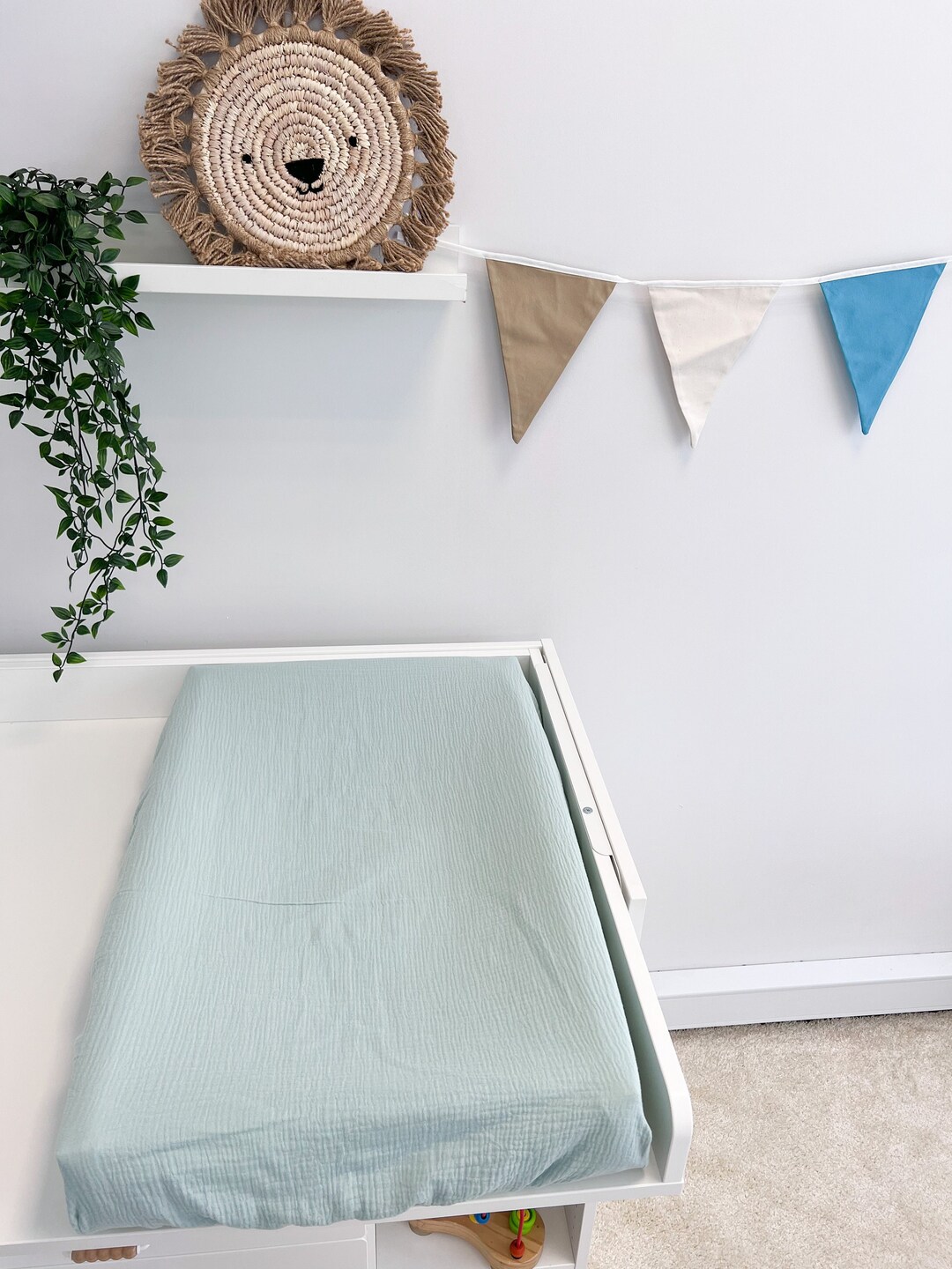 Changing Mat Cover, Double Gauze Breathable Cover, Diaper Changing Mat ...