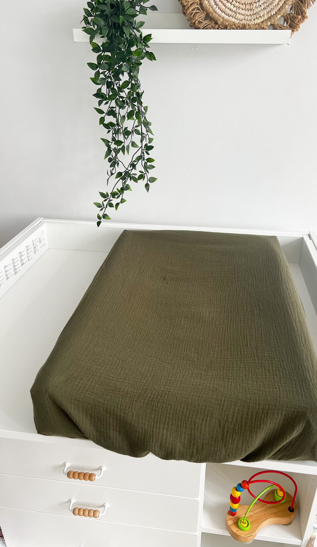 Changing Mat Cover, Double Gauze Breathable Cover, Diaper Changing Mat ...