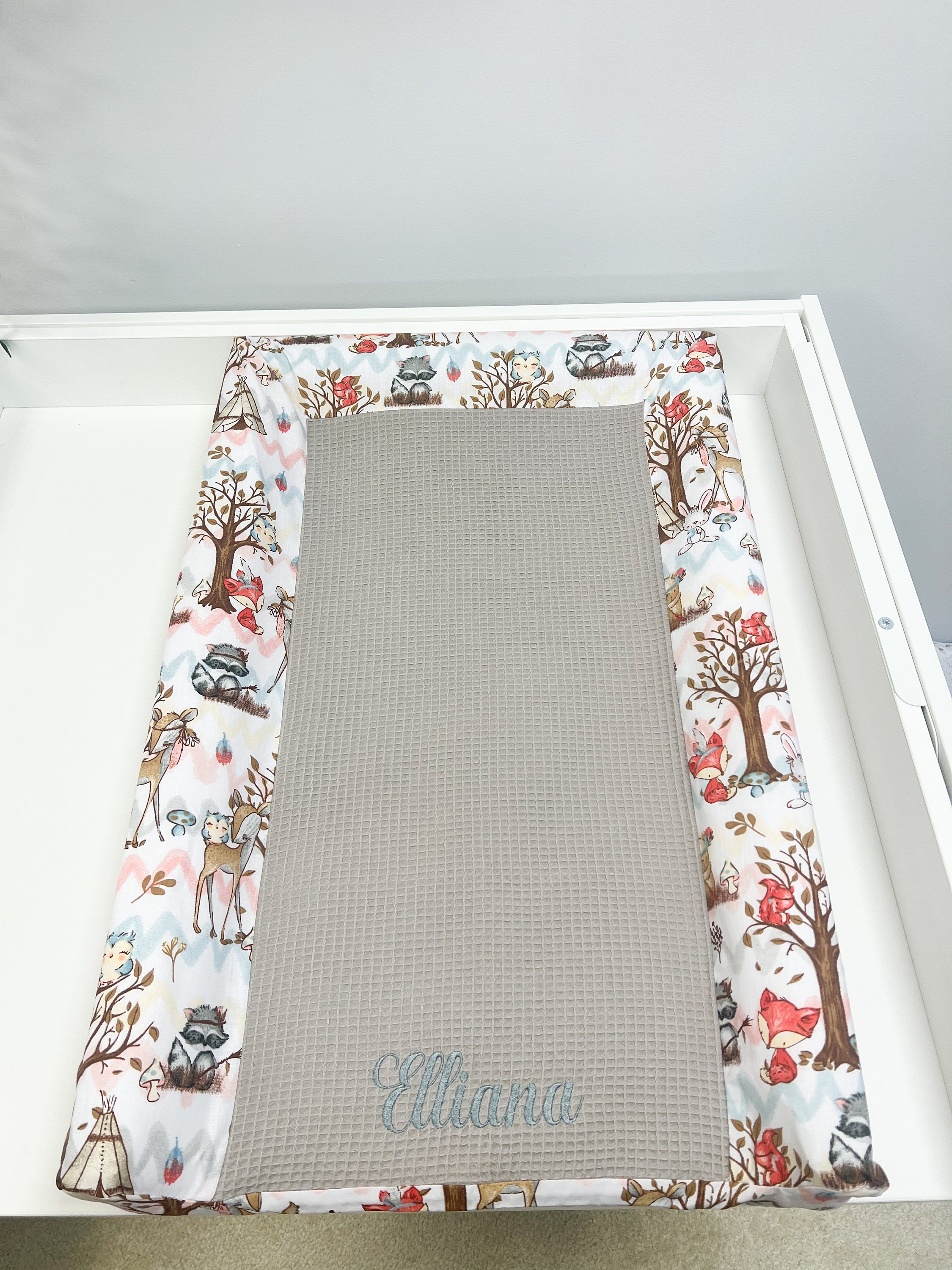 Changing Mat Cover, Double Gauze Breathable Cover, Diaper Changing Mat ...