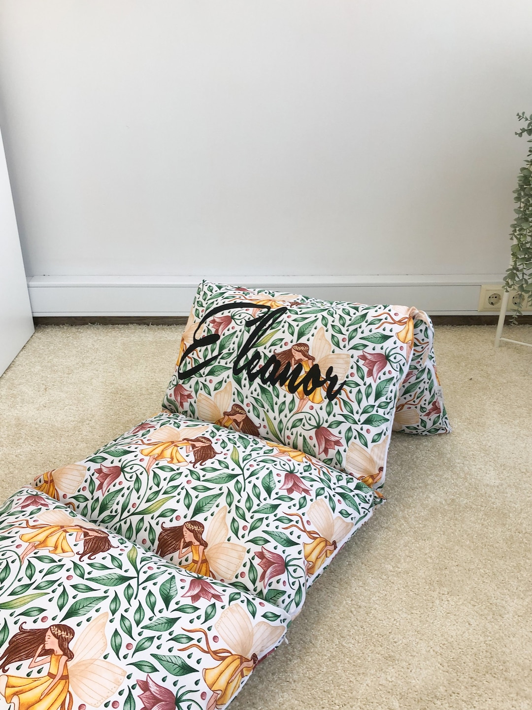 Kids Cotton Floor Lounger – Fun Play Mat & Pillow Bed for Sleepovers - Etsy
