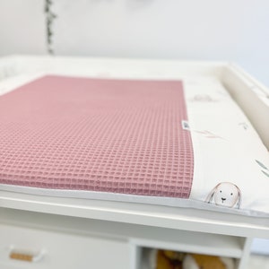 Pink Changing Mat in Fabric, Changing Pad With Accessory Baskets, Baby ...