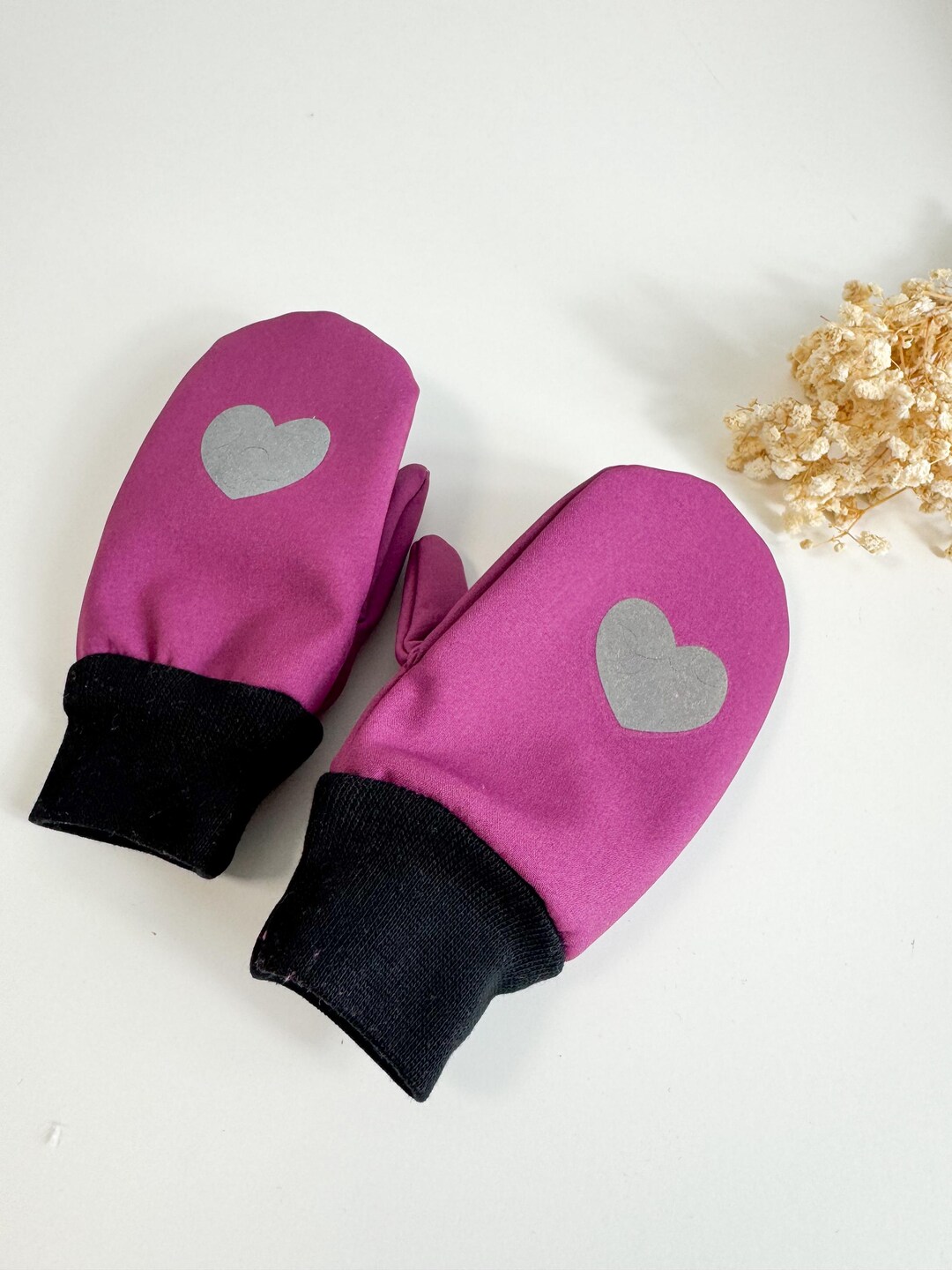 Personalized Softshell Kids Mittens: Gray Autumn Winter Gloves - Etsy