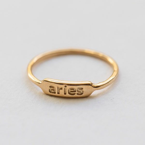 Zodiac Ring - Etsy