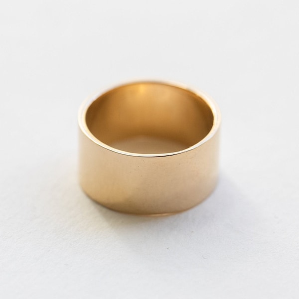Thick Gold Ring - Etsy