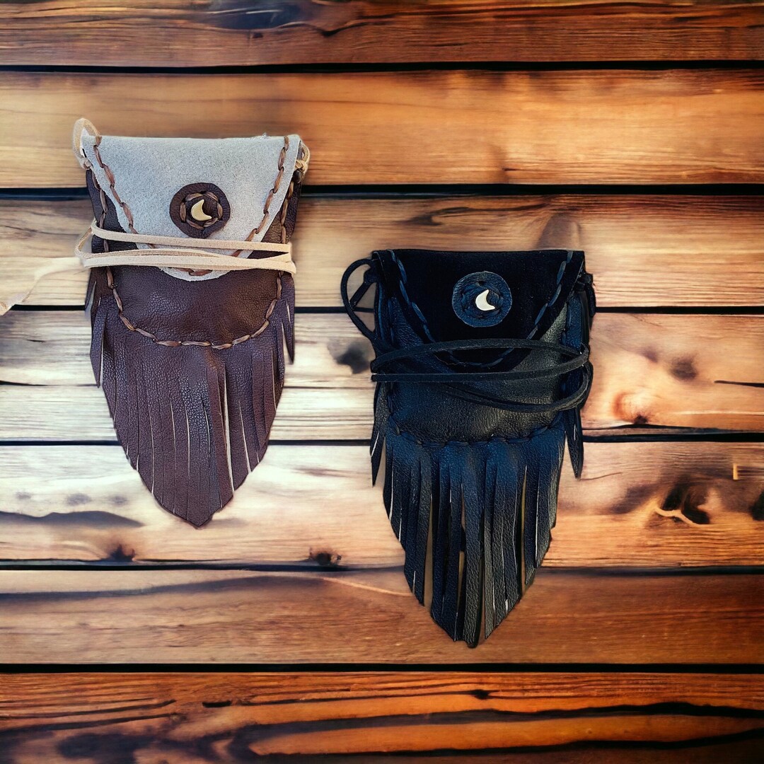Senuna Bag,moon Medicine Bag Necklace, Moon Medicine Pouch Necklace ...