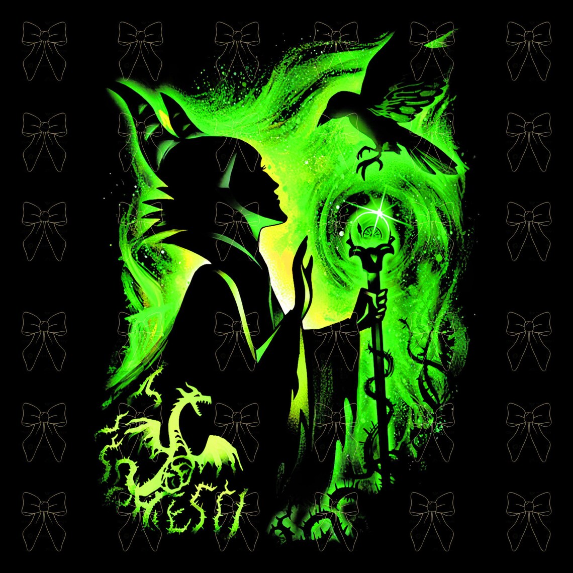 Maleficent Silhouette PNG – Retro Disney Villains Digital File ...
