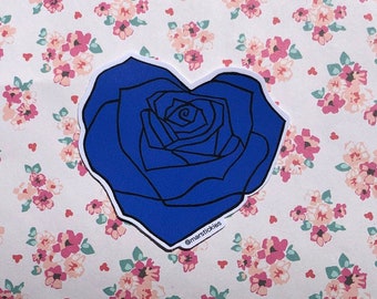 Blue Rose Decals | Etsy