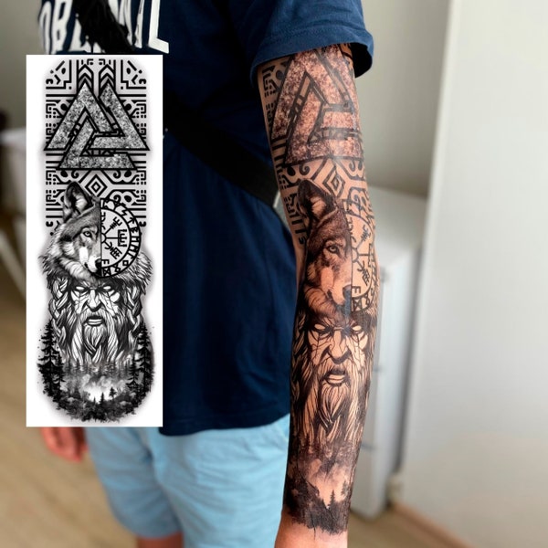 Viking Temporary Tattoo - Etsy